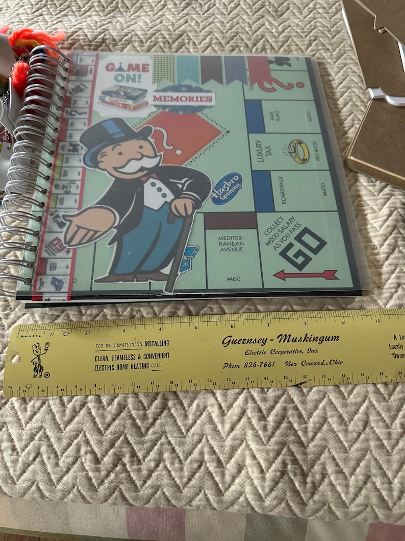 Repurposed Monopoly Game Board Blank Journal/scrapbook - Etsy