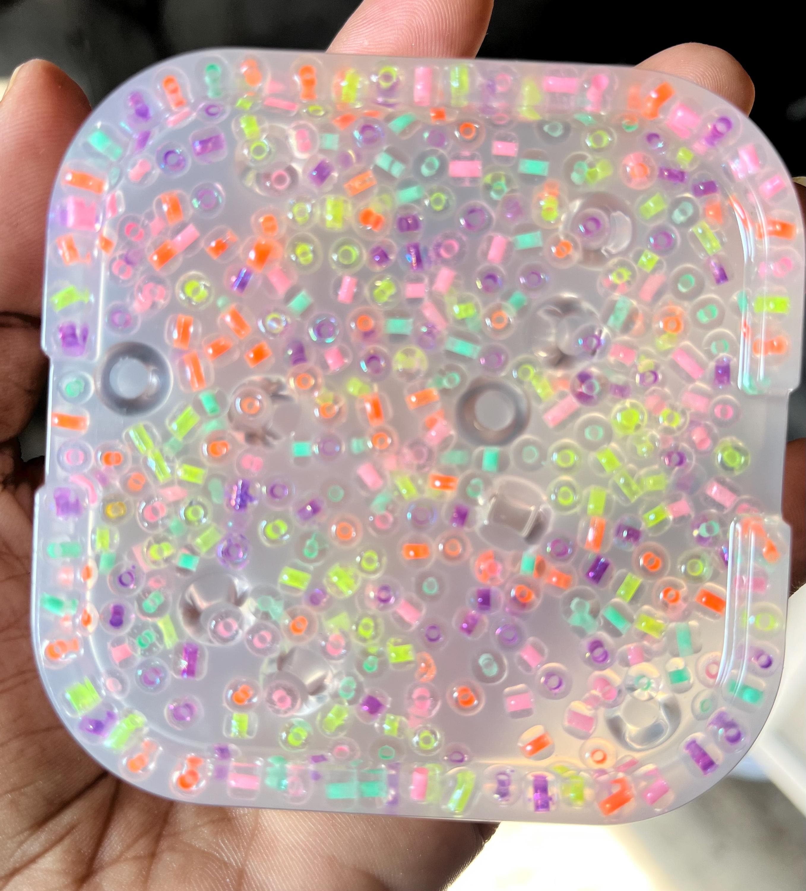 Pick Pad,square Silicone Picking Pad, Rubber Skin Picking Toy for ...