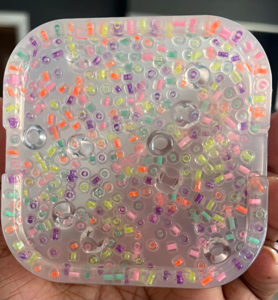 Pick Pad,square Silicone Picking Pad, Rubber Skin Picking Toy for ...