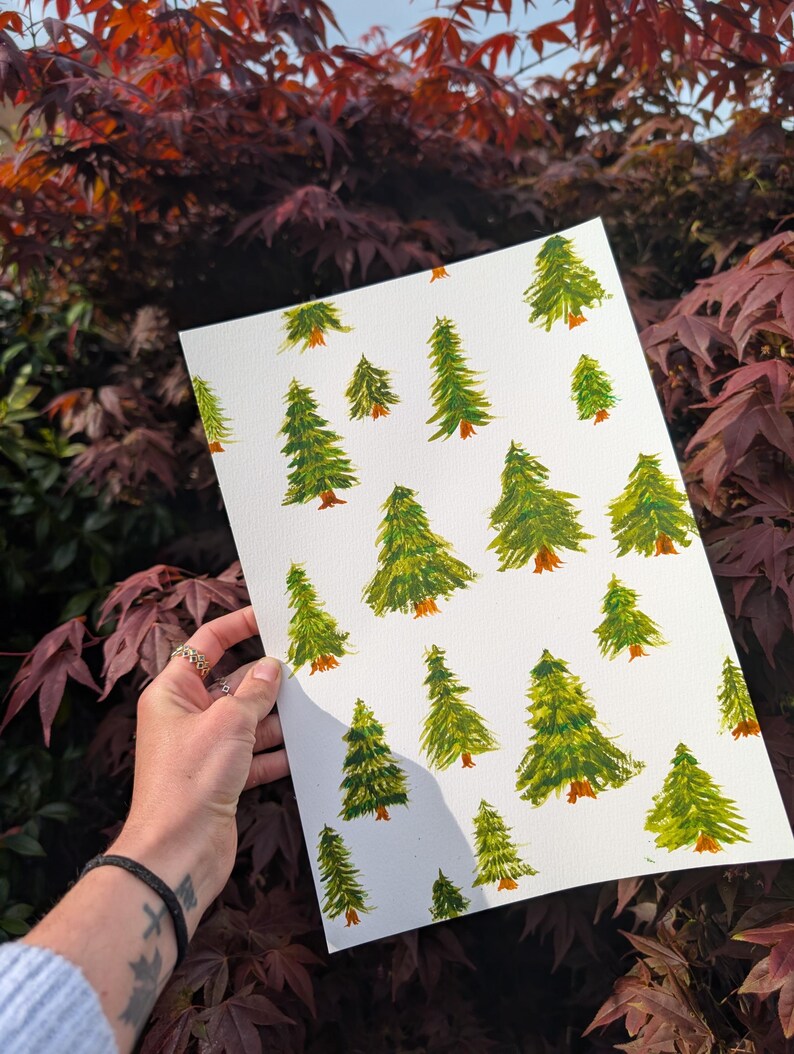 Courage Kindness Print | Woodland Watercolor Tree Wall Art (digital ...