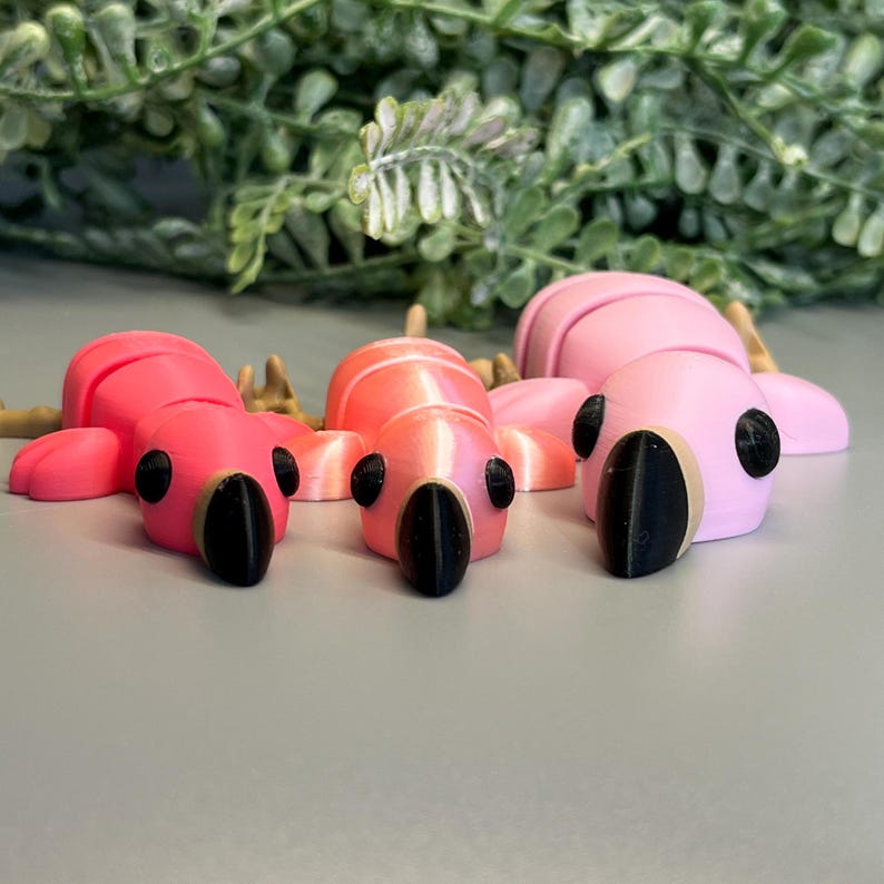 Flamingo Fidget Toy - Pink Bird Animal Gift for Calming, Stress Relief ...