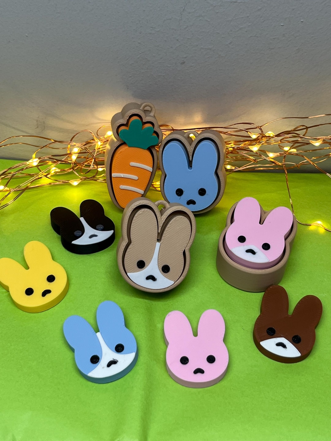 Bunny Rabbit Fidget Clicker Toy - Easter Chocolate Alternative Keychain ...