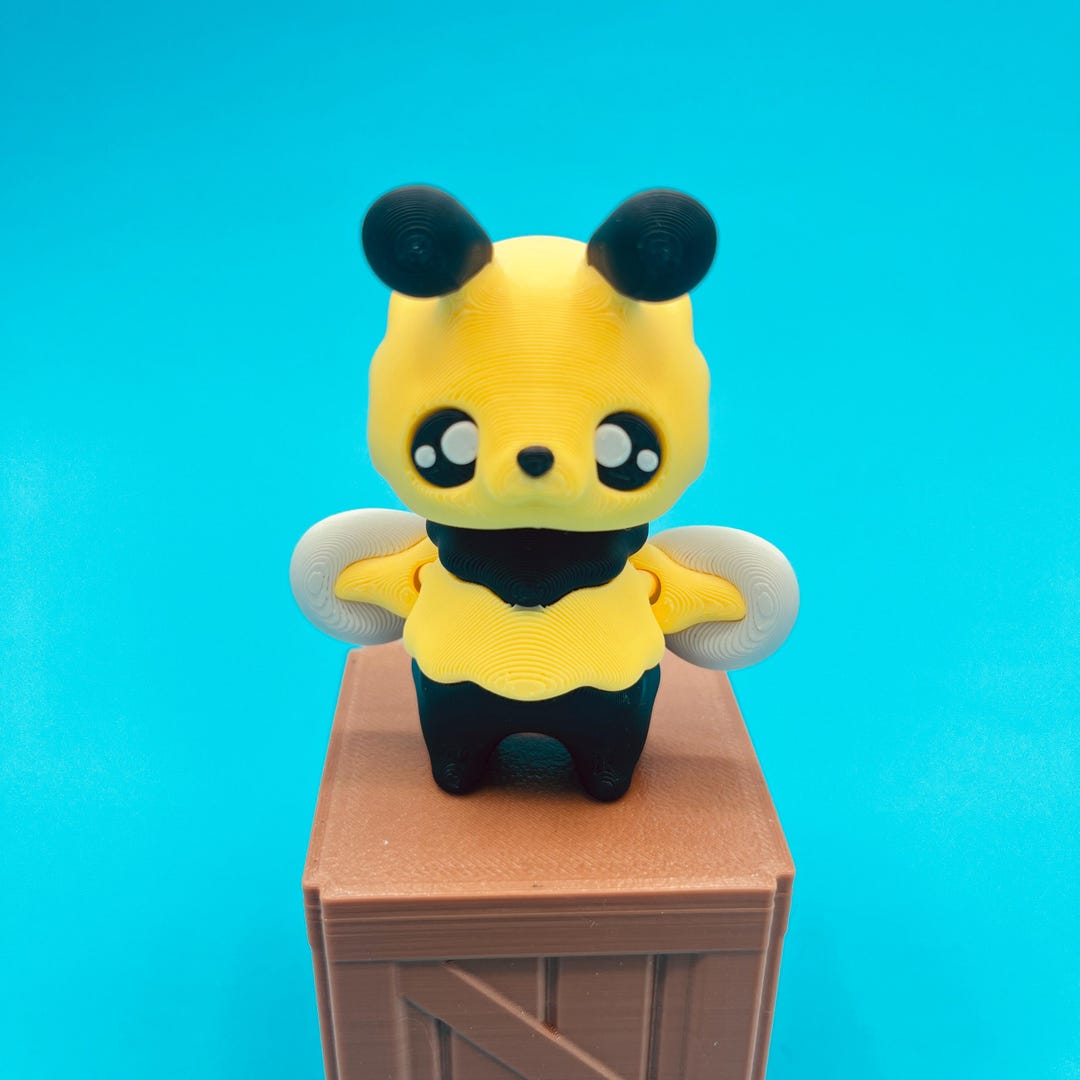 Pixie Bee Fidget Toy Honey Clicker Flexi Keychain, Bag Charm Gift - Etsy