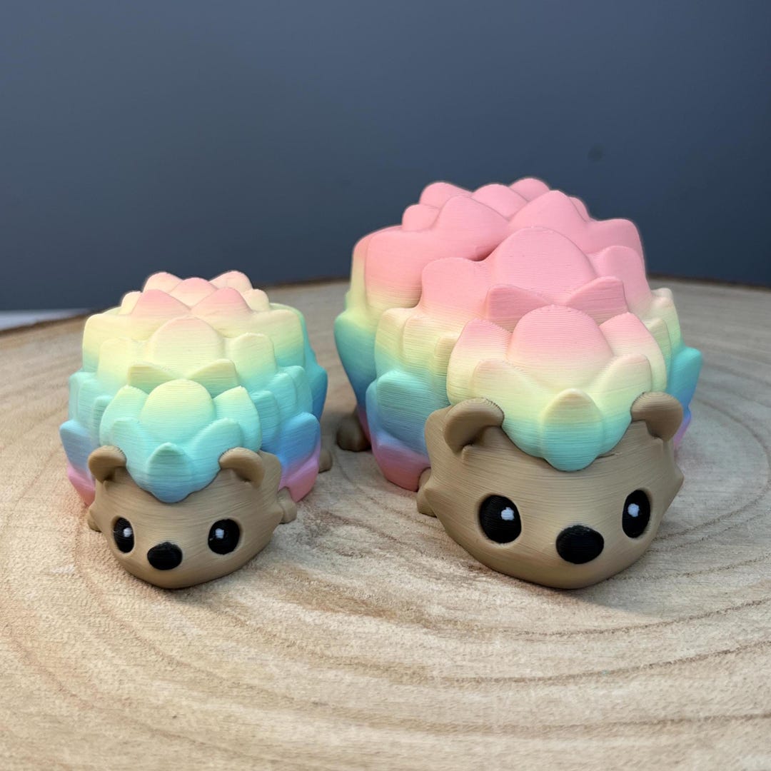 Hedgehog Fidget Toy Calming Articulated Desk Pet - Etsy
