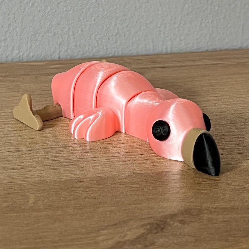 Flamingo Fidget Toy - Pink Bird Animal Gift for Calming, Stress Relief ...