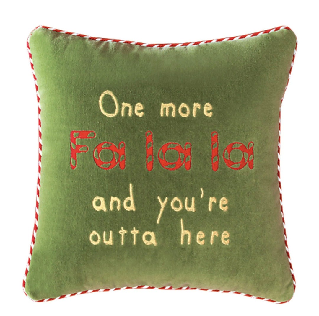 10"x10" "one More Fa La La and You're Outta Here" I Handmade ...
