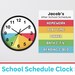Customizable Daily Schedule Clock for Children, Kid's After School ...