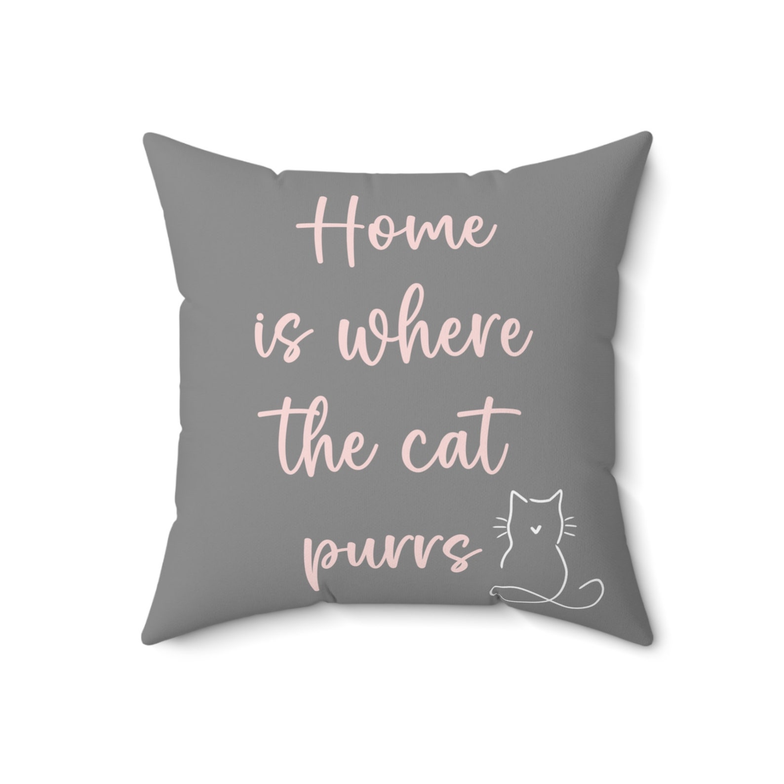 Kawaii Cat Pillow Cute Kawaii Cat Pillow Gift for Cat Mom Cat Decor ...