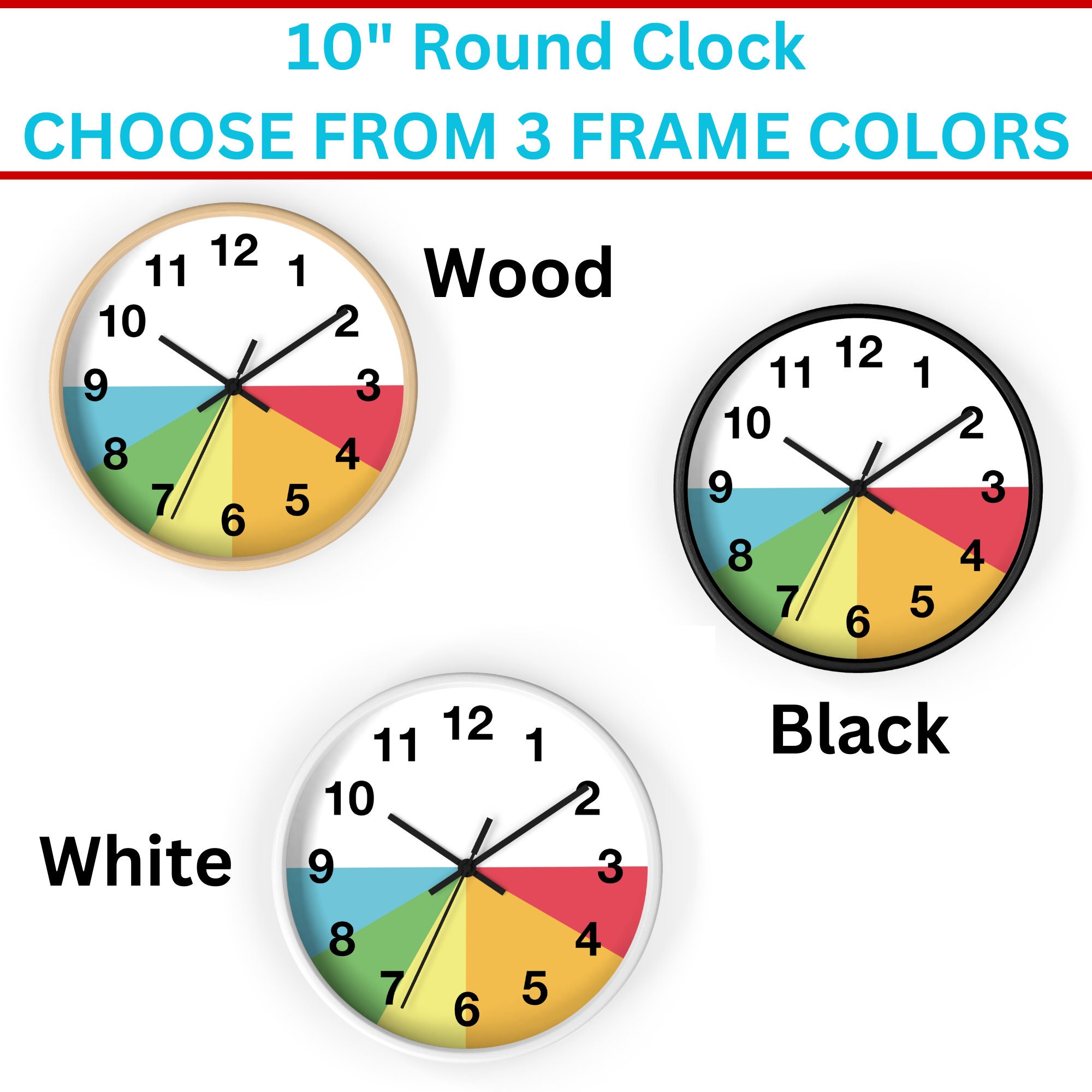 Customizable Daily Schedule Clock for Children, Kid's After School ...