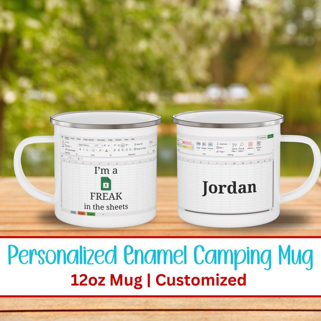 Freak in the Sheets Enamel Camp Cup | Freak in the Sheets Camping Mug ...
