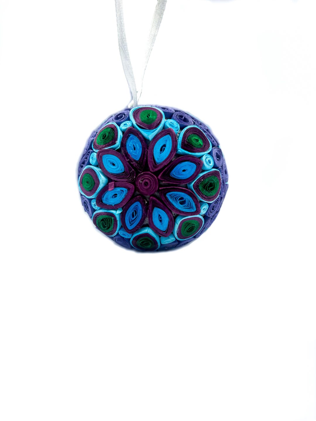 Purple Quilling Ball - Handmade Paper Ornament - Etsy