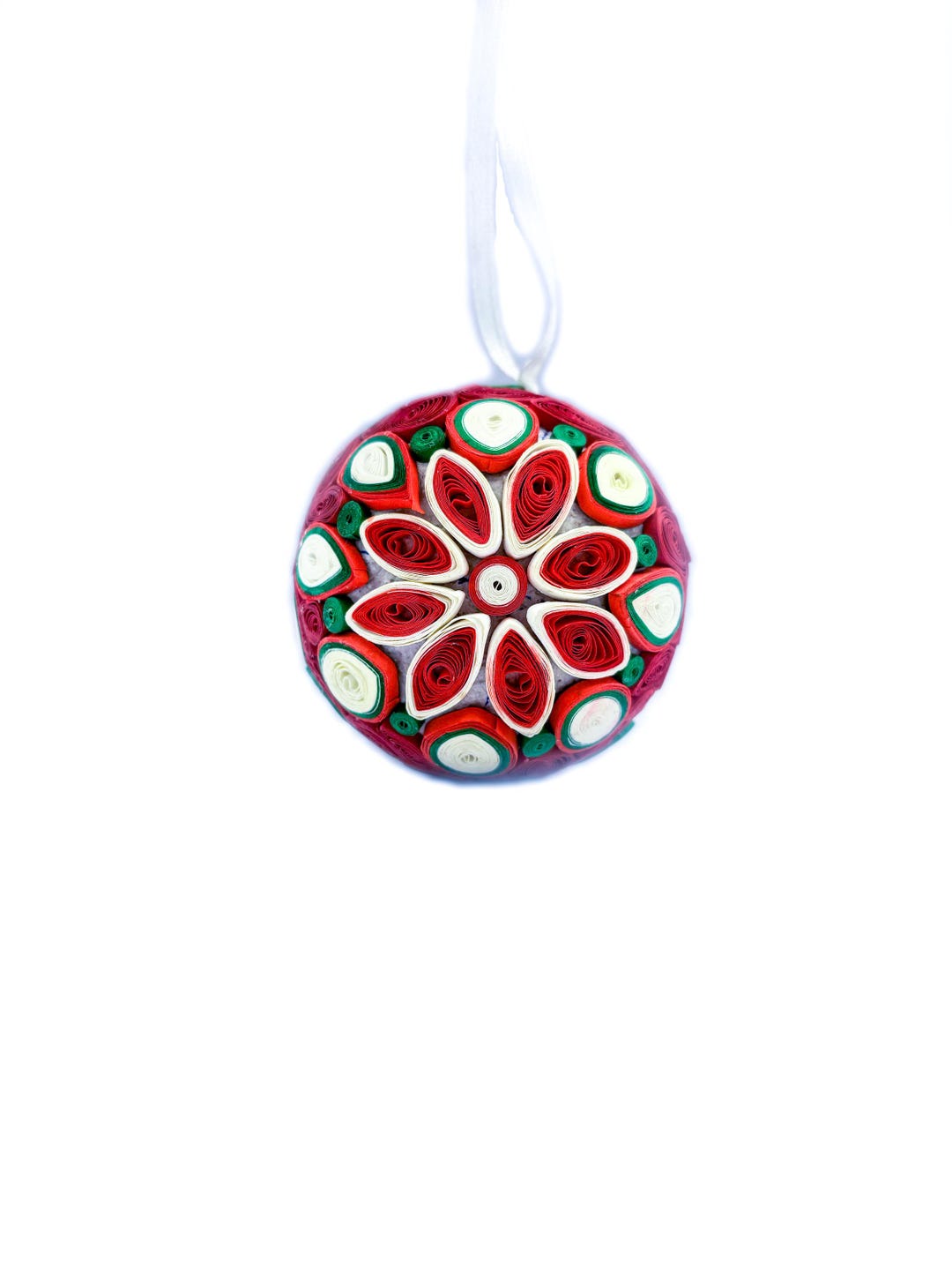 Red Quilling Ball- Handmade Paper Ornament - Etsy