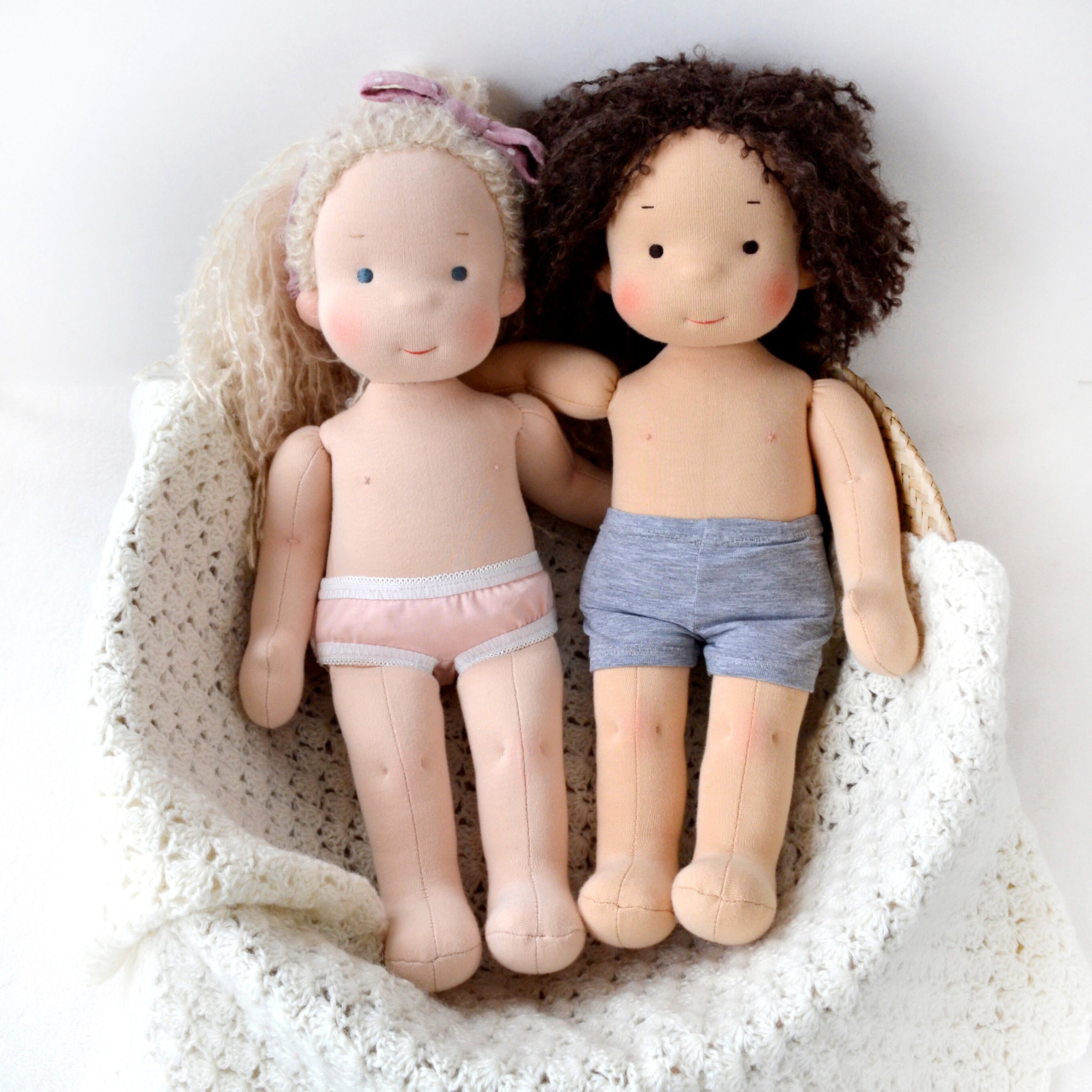 15 Inch/38 Cm Waldorf Doll. PDF Sewing Pattern and Tutorial. Doll Clothes Patterns as a Bonus ...