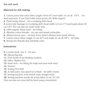 7 Inch/18 Cm Waldorf Pocket Doll. PDF Sewing Pattern and Tutorial. Doll Clothes Patterns as a ...