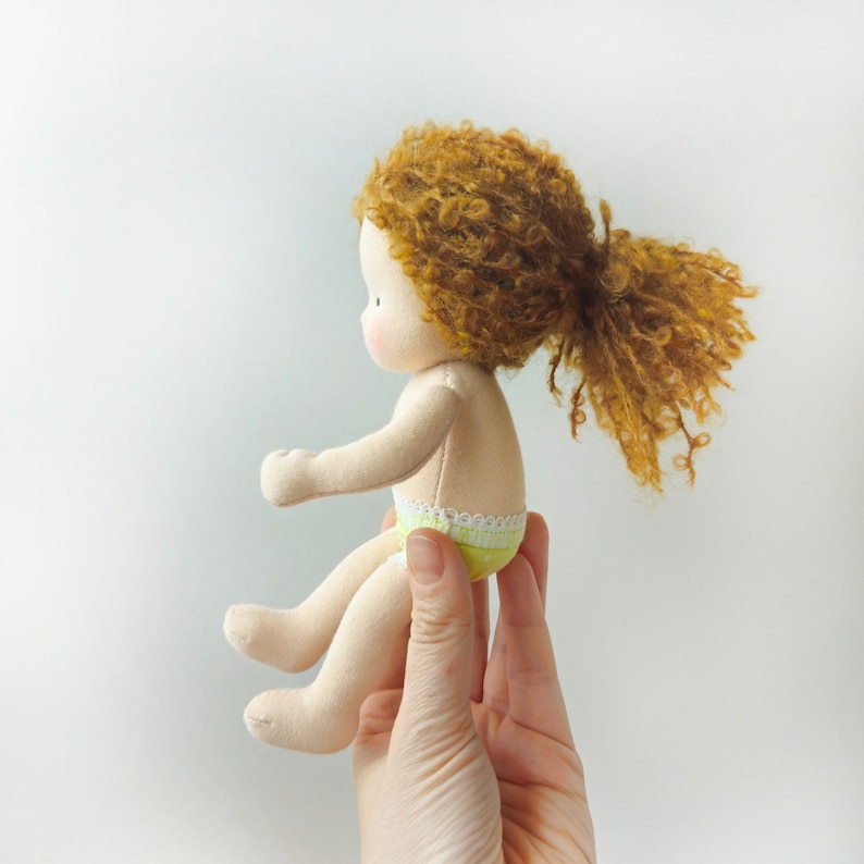 7 Inch/18 Cm Waldorf Doll. PDF Sewing Pattern and Tutorial. Doll Clothes Patterns as a Bonus ...