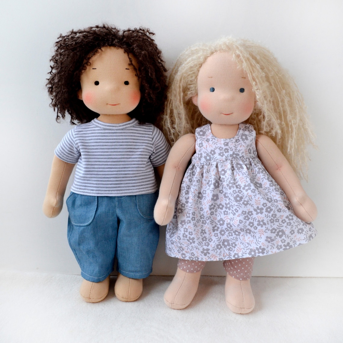 15 Inch/38 Cm Waldorf Doll. PDF Sewing Pattern and Tutorial. Doll Clothes Patterns as a Bonus ...