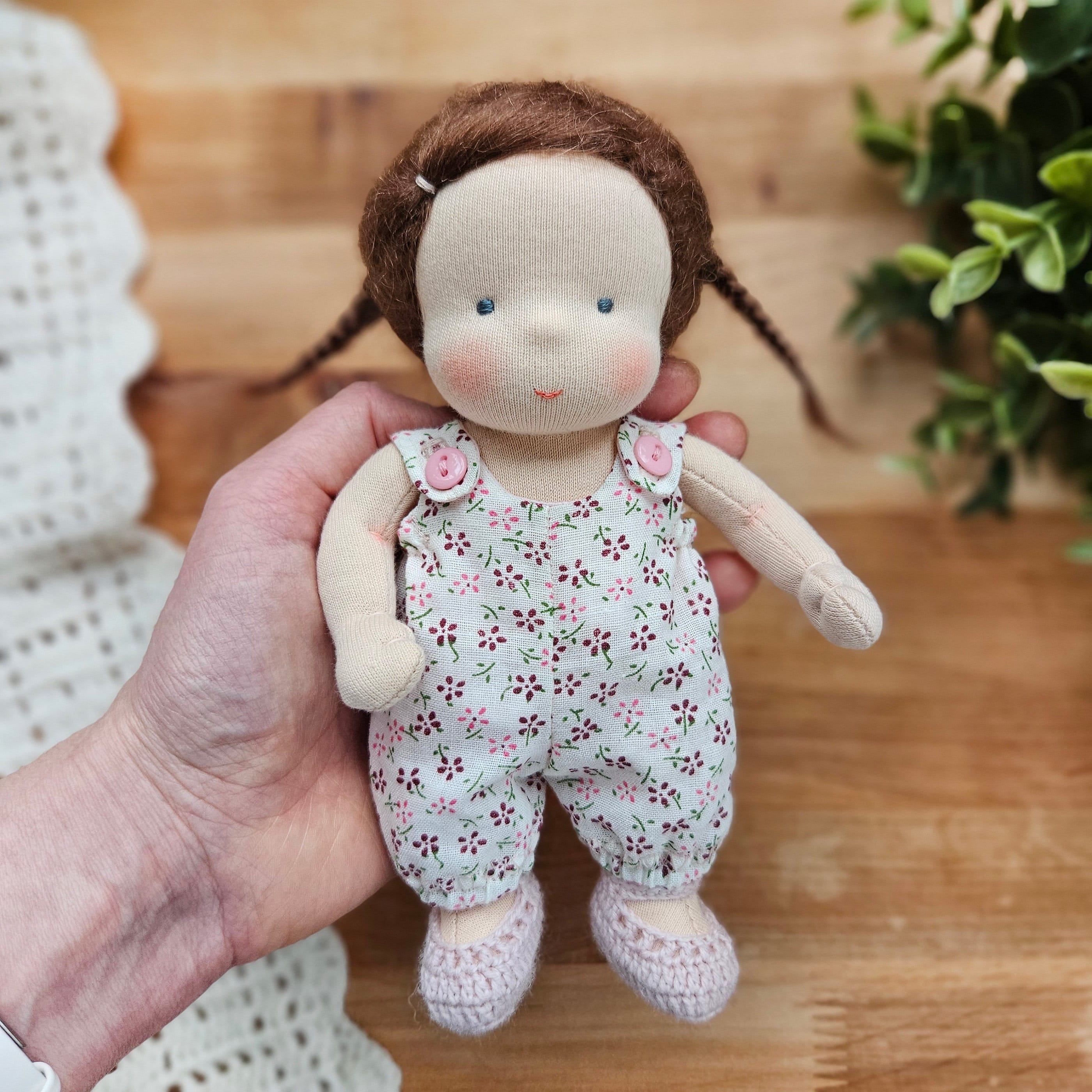 7 Inch/ 18 Cm Waldorf Baby Doll. PDF Sewing Pattern and Tutorial. Doll ...