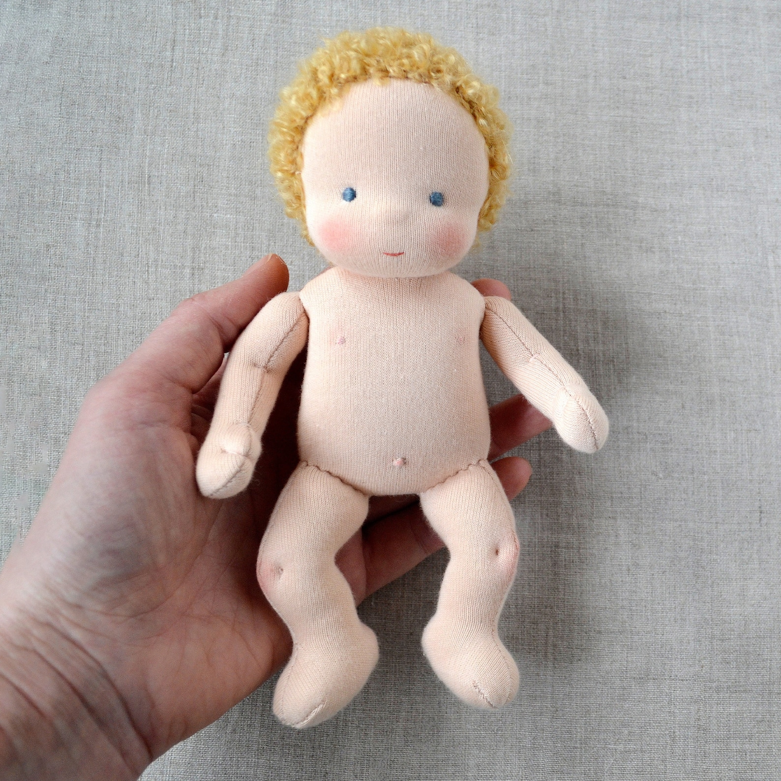 7 Inch/ 18 Cm Waldorf Baby Doll. PDF Sewing Pattern and Tutorial. Doll Clothes Patterns as a ...