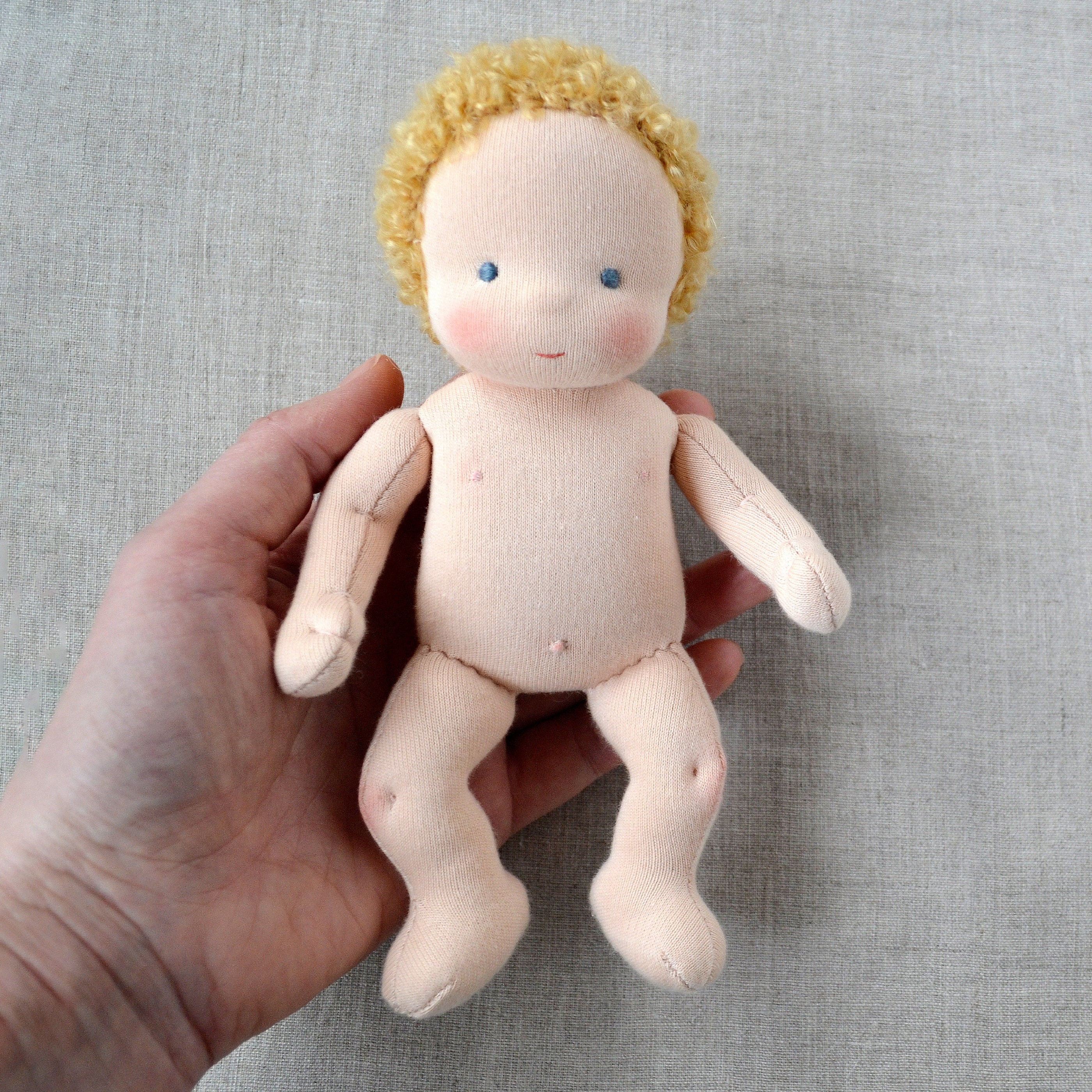 7 Inch/ 18 Cm Waldorf Baby Doll. PDF Sewing Pattern and Tutorial. Doll Clothes Patterns as a ...