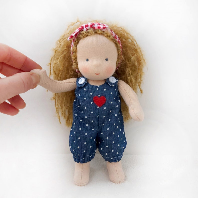 7 Inch/18 Cm Waldorf Doll. PDF Sewing Pattern and Tutorial. Doll Clothes Patterns as a Bonus DIY ...
