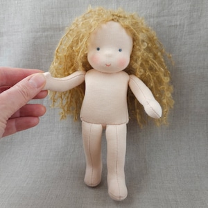 7 Inch/18 Cm Waldorf Doll. PDF Sewing Pattern and Tutorial. Doll Clothes Patterns as a Bonus ...