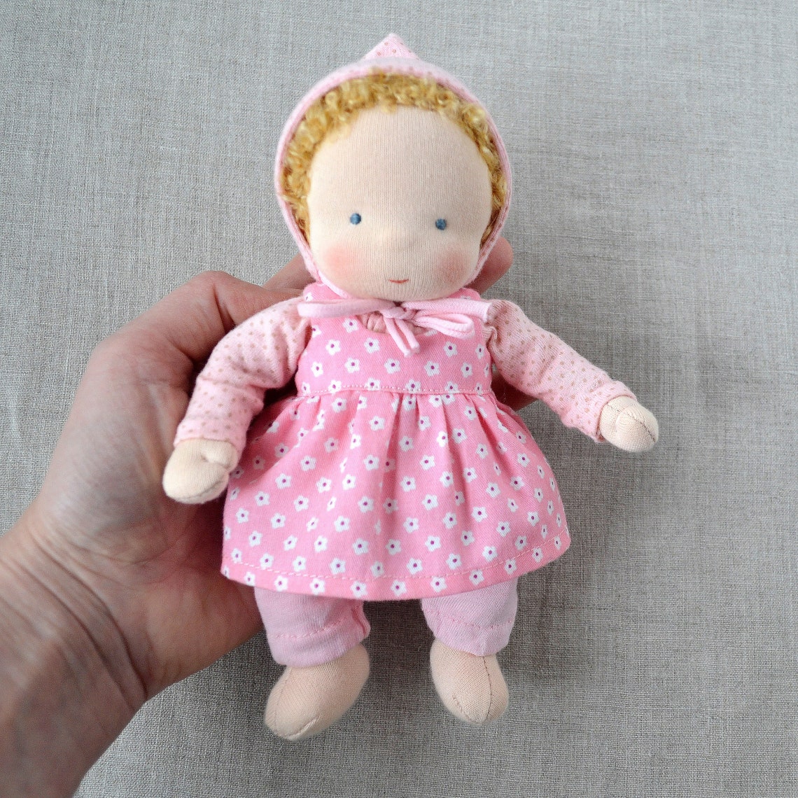 7 Inch/ 18 Cm Waldorf Baby Doll. PDF Sewing Pattern and Tutorial. Doll Clothes Patterns as a ...