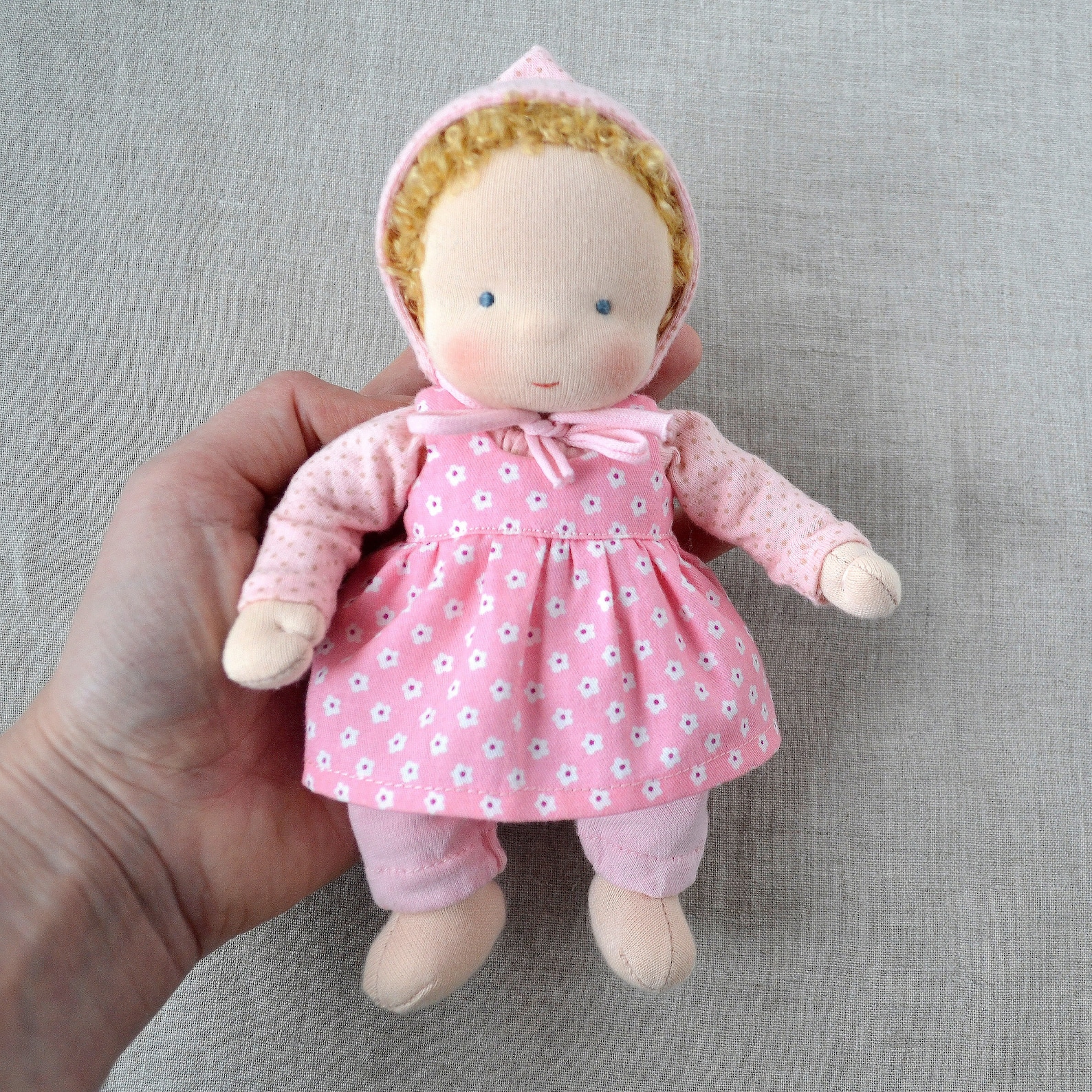 7 Inch/ 18 Cm Waldorf Baby Doll. PDF Sewing Pattern and Tutorial. Doll Clothes Patterns as a ...