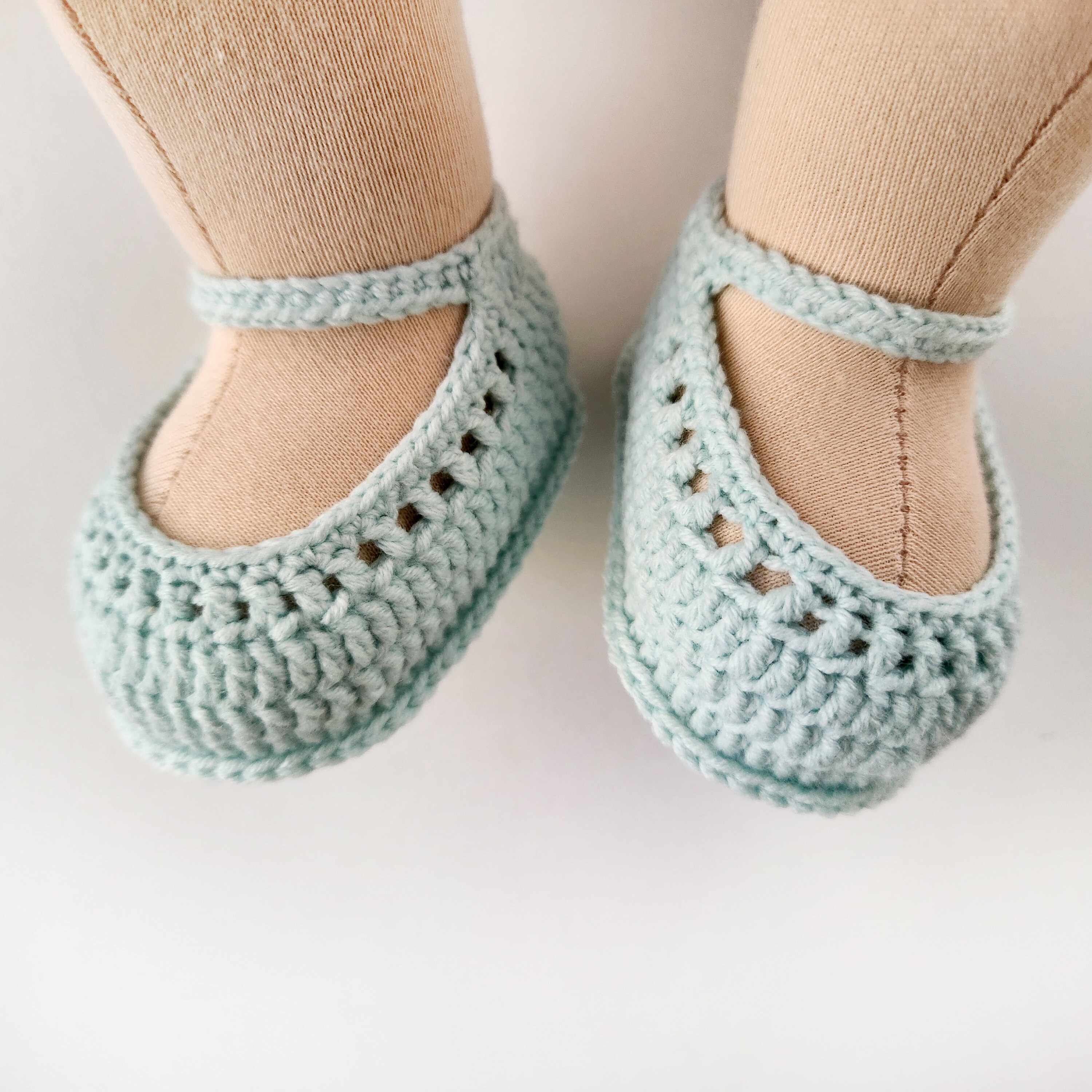 3 Sizes Waldorf Doll Crochet Booties PDF Crochet Patterns and Step-by ...