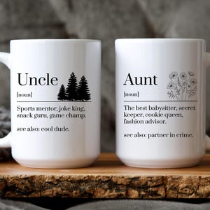 Personalized Uncle & Aunt Definition Mug | Mother's and Father's Day ...