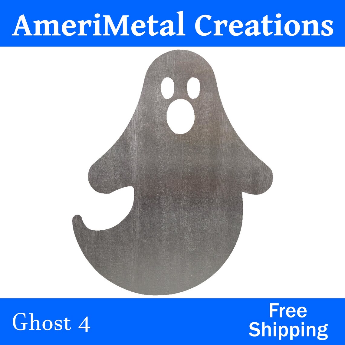 Ghost 4 Metal Cutout Shape, Wall Art Decoration for Home, Farmhouse ...