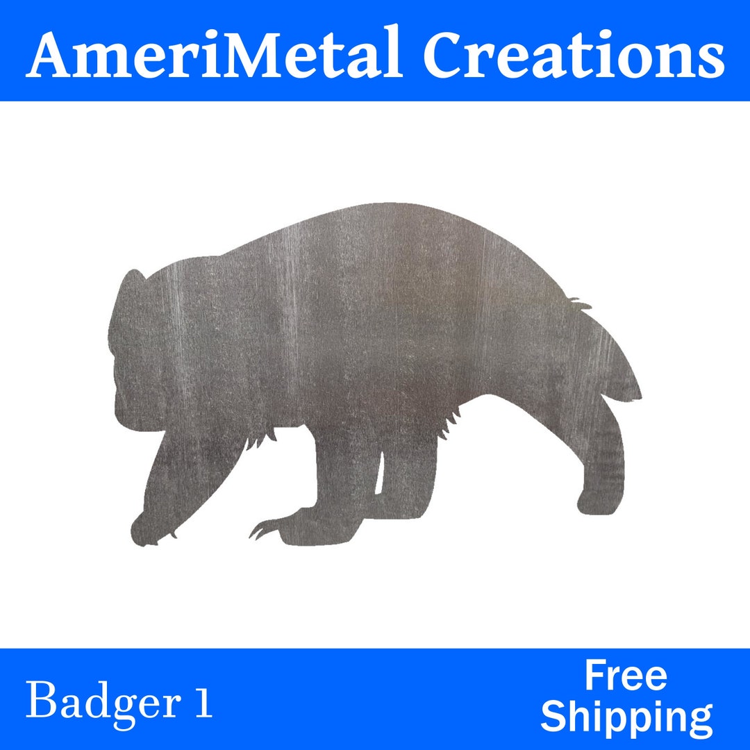 Badger 1 Metal Cutout Shape, Wall Art Decoration for Home, Farmhouse ...