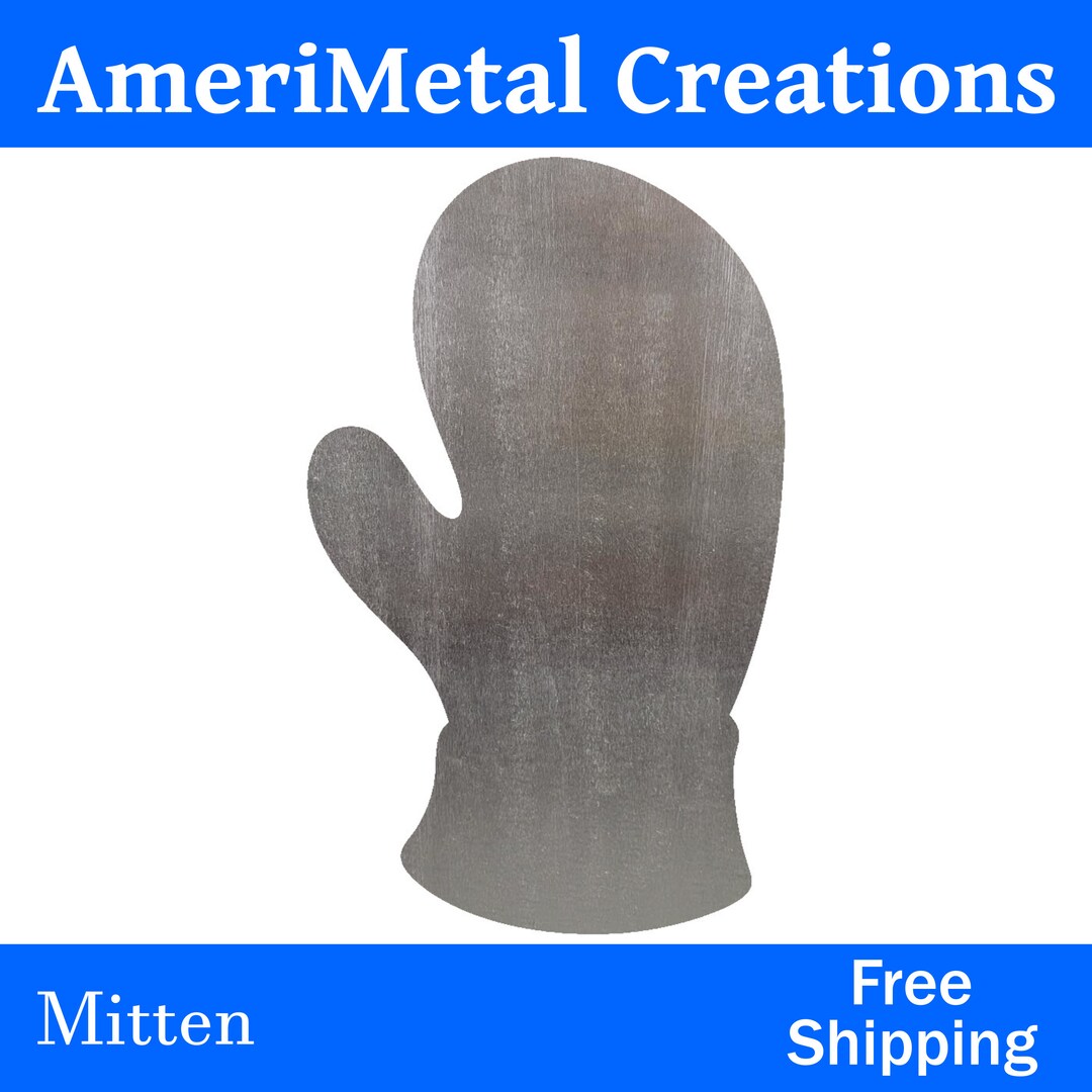 Mitten Metal Cutout Shape, Wall Art Decoration for Home, Farmhouse ...