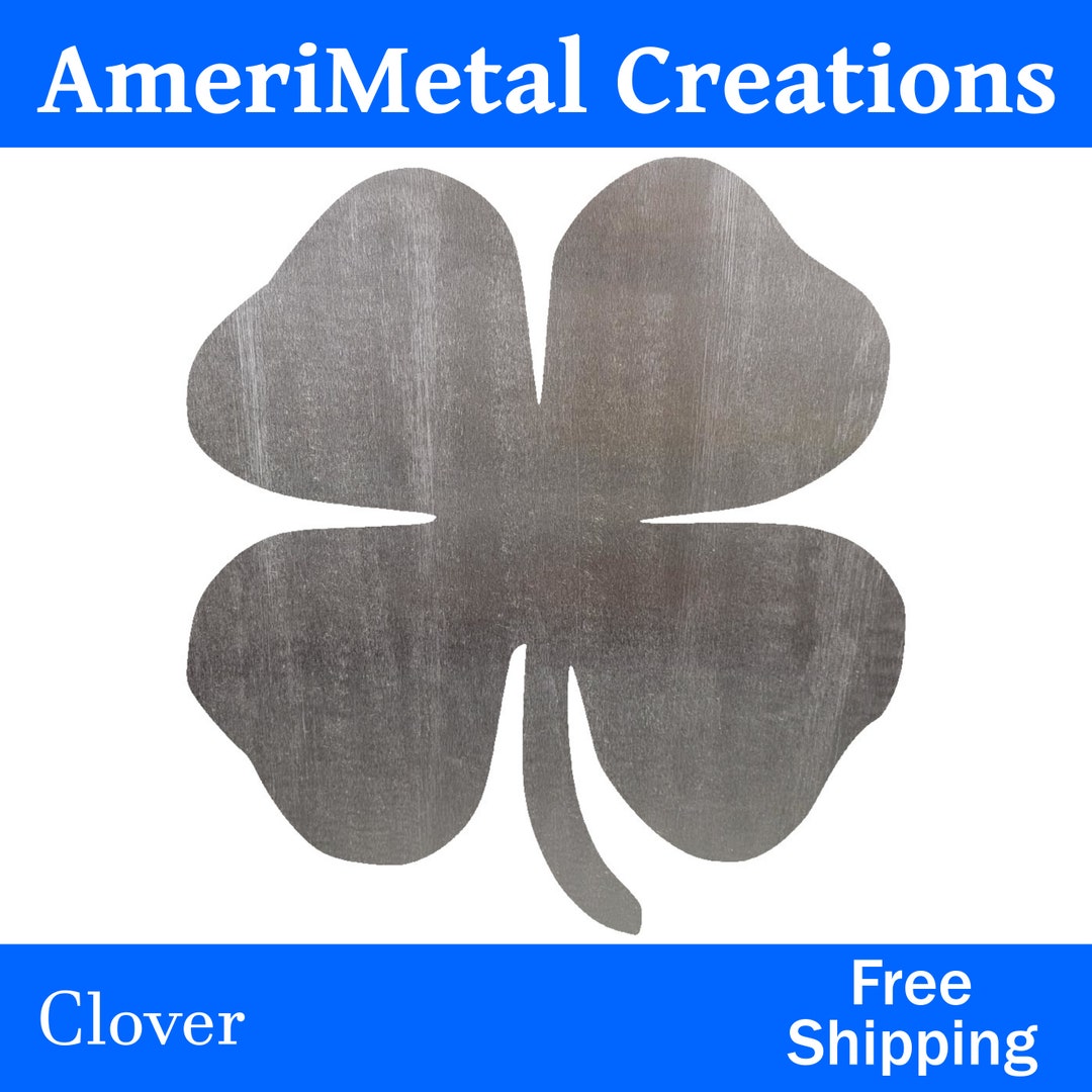 Clover Metal Cutout Shape, Wall Art Decoration for Home, Farmhouse ...