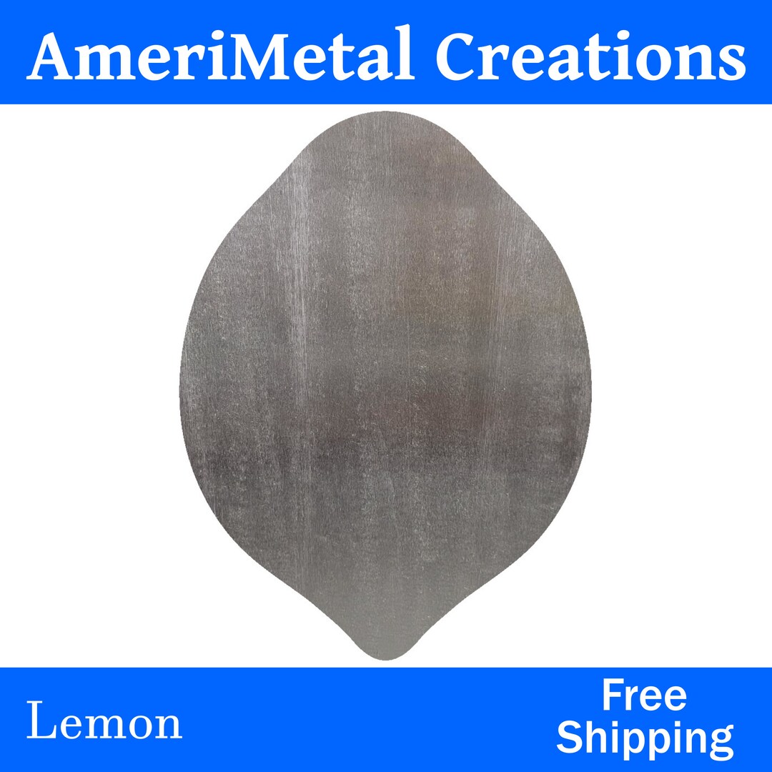 Lemon Metal Cutout Shape, Wall Art Decoration for Home, Farmhouse Style ...