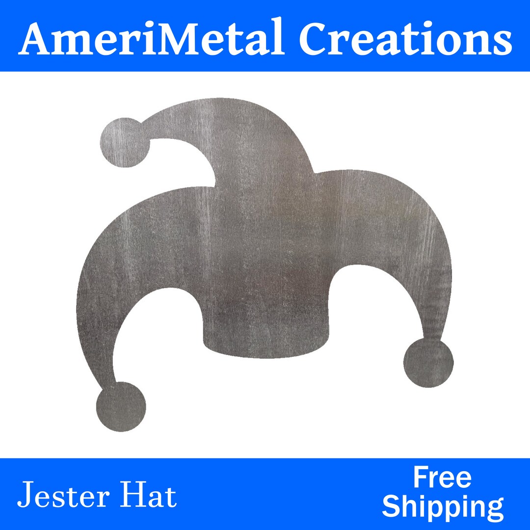 Jester Hat Metal Cutout Shape, Wall Art Decoration for Home, Farmhouse ...
