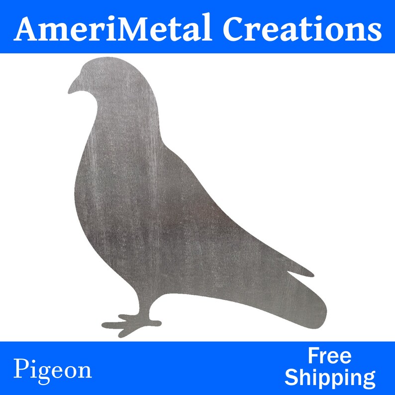 Pigeon Metal Cutout Shape, Wall Art Decoration for Home, Farmhouse ...