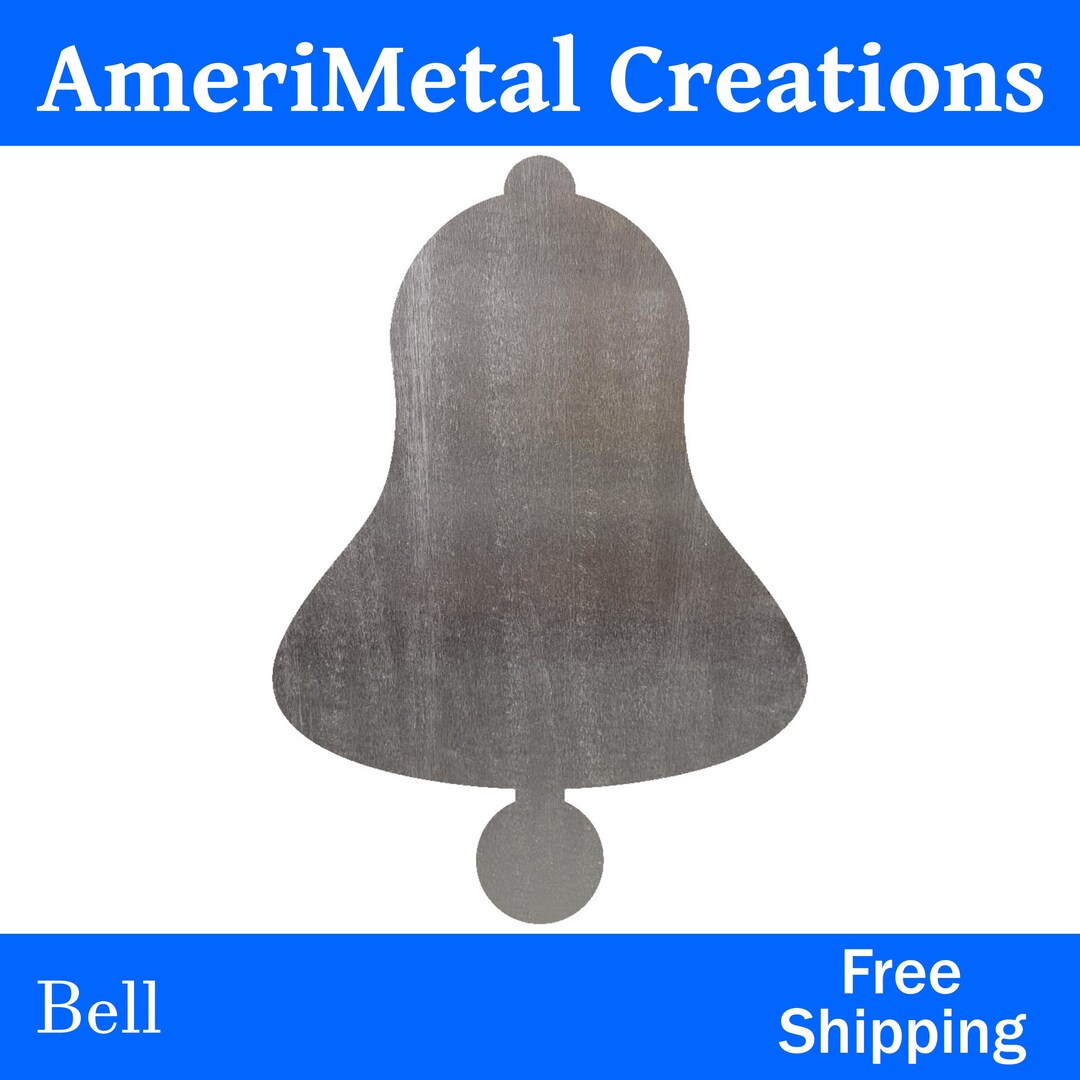 Bell Metal Cutout Shape, Wall Art Decoration for Home, Farmhouse Style ...