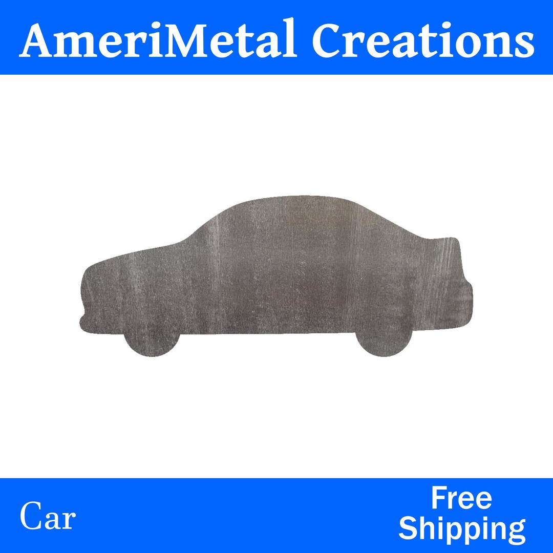 Car Metal Cutout Shape, Wall Art Decoration for Home, Farmhouse Style ...