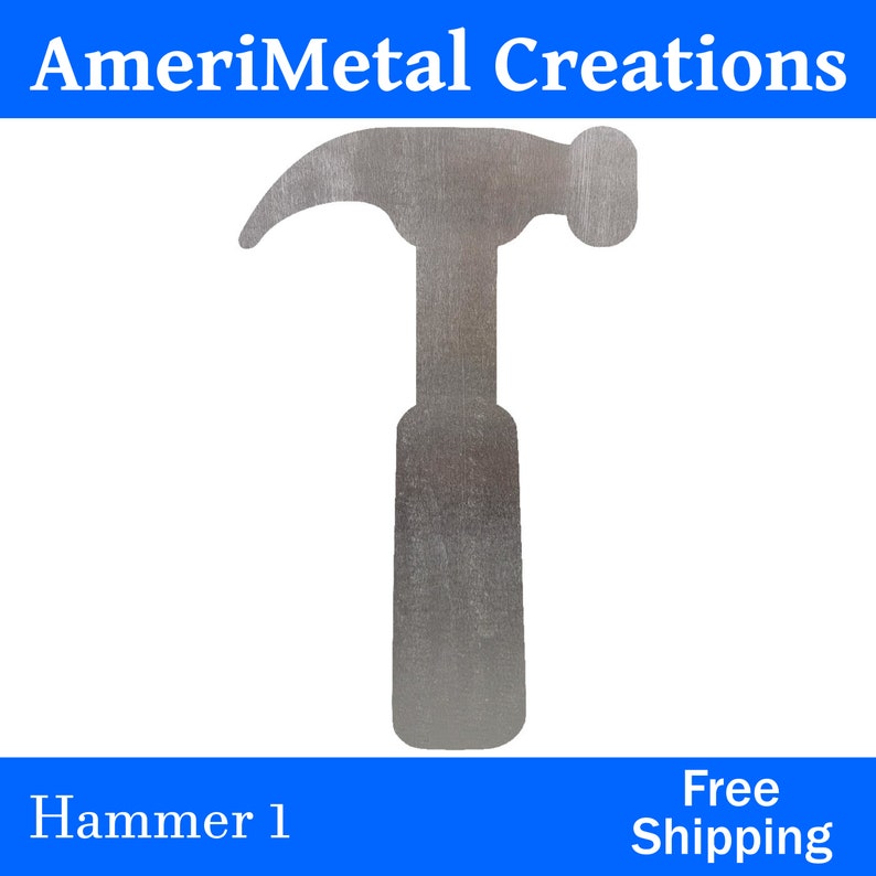 Hammer 1 Metal Cutout Shape, Wall Art Decoration for Home, Farmhouse ...