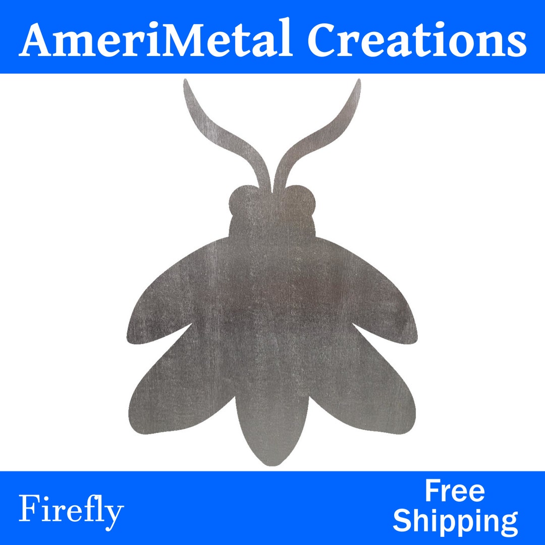 Firefly Metal Cutout Shape, Wall Art Decoration for Home, Farmhouse ...
