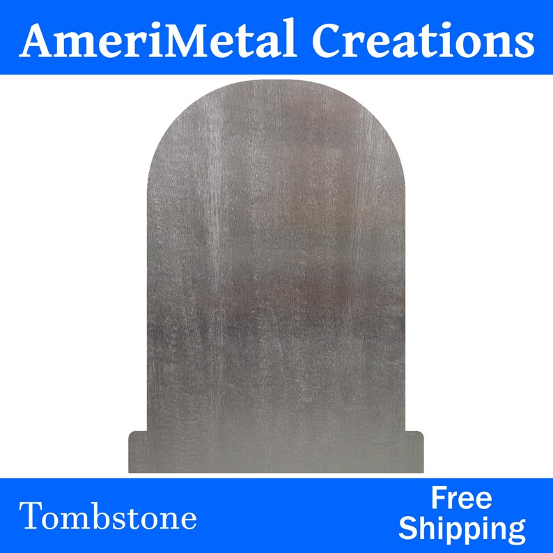 Tombstone Cross Metal Cutout Shape, Wall Art Decoration for Home ...