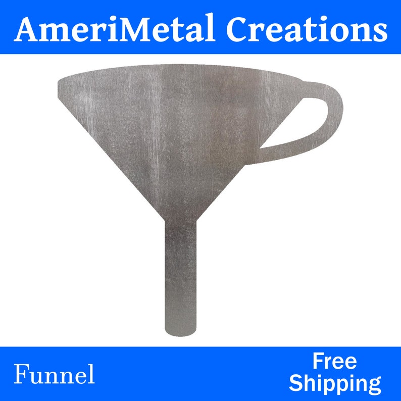 Funnel Metal Cutout Shape, Wall Art Decoration for Home, Farmhouse ...