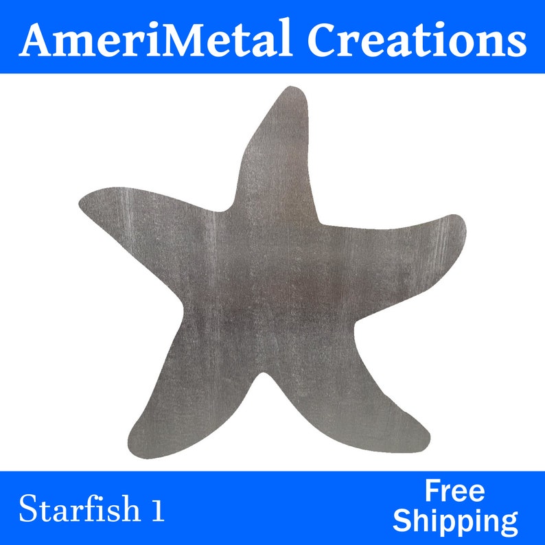 Starfish 1 Metal Cutout Shape, Wall Art Decoration for Home, Farmhouse ...