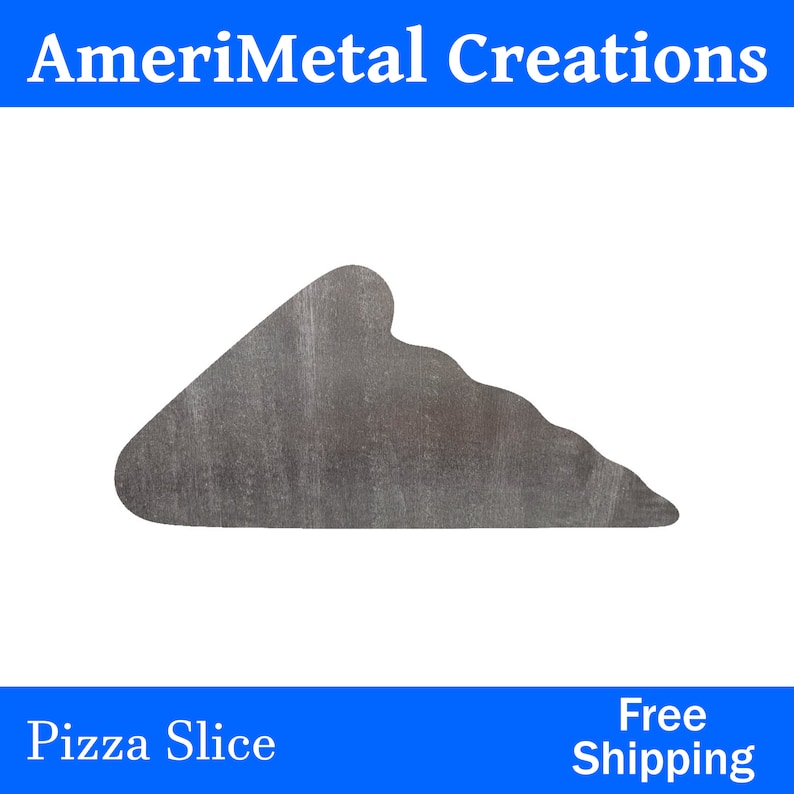 Pizza Slice Metal Cutout Shape, Wall Art Decoration for Home, Farmhouse ...