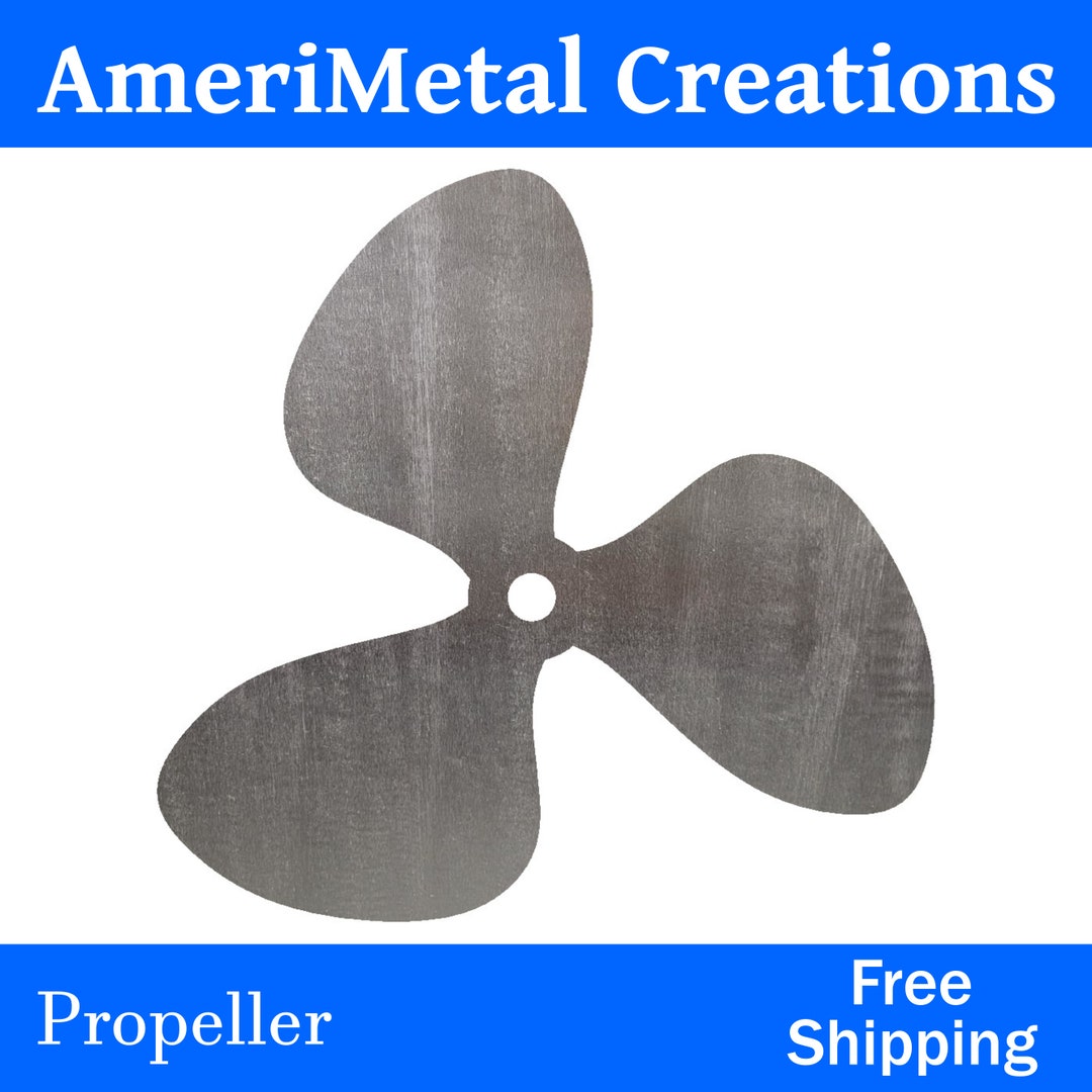 Propeller Metal Cutout Shape, Wall Art Decoration for Home, Farmhouse ...