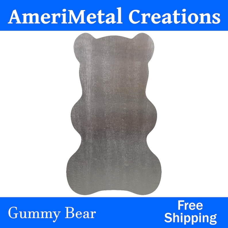 Gummy Bear Metal Cutout Shape, Wall Art Decoration for Home, Farmhouse ...