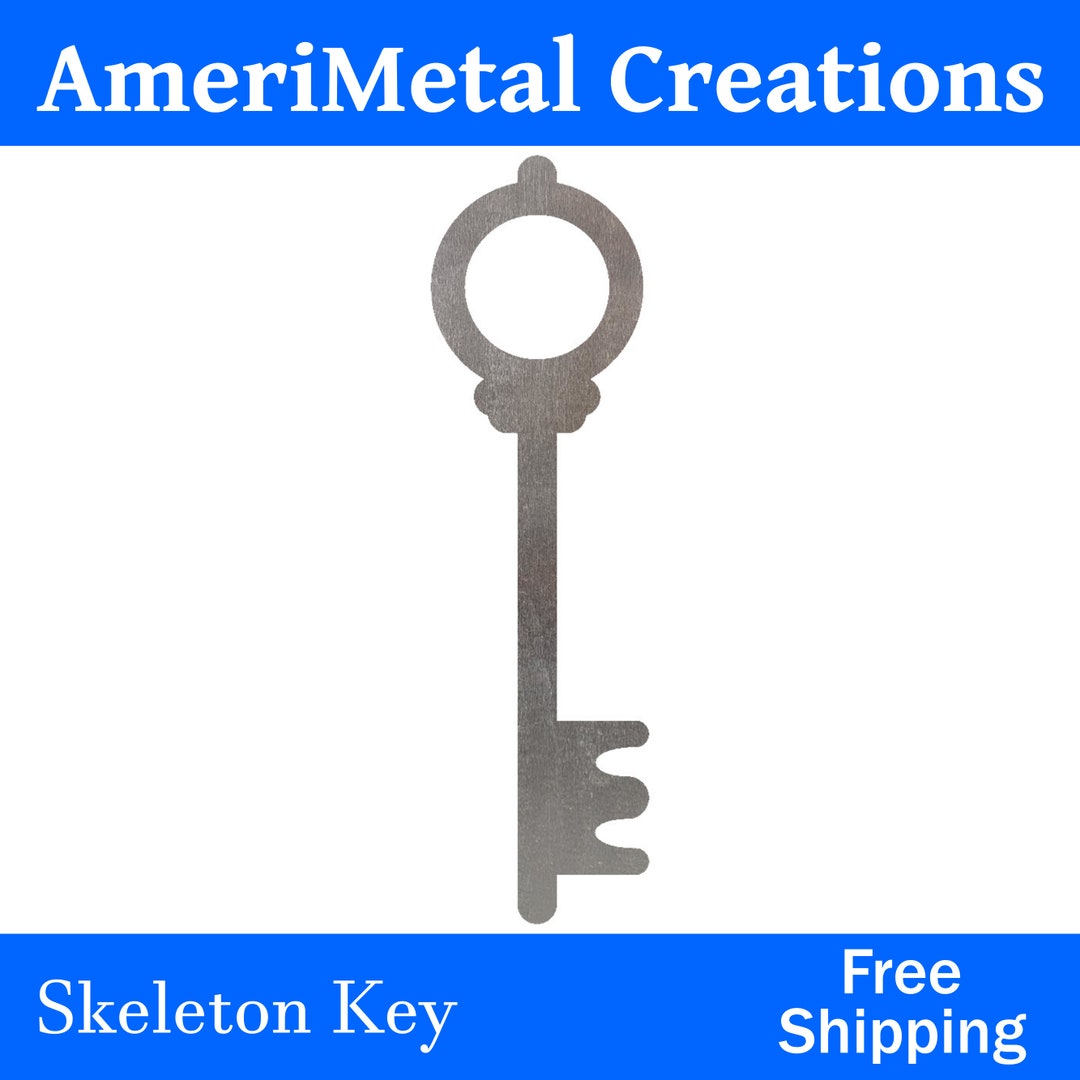 Skeleton Key Metal Cutout Shape, Wall Art Decoration for Home ...