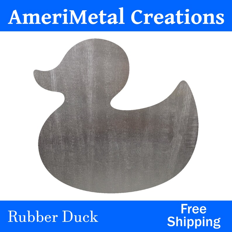 Rubber Duck Metal Cutout Shape, Wall Art Decoration for Home, Farmhouse ...