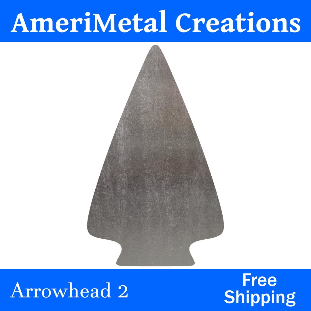 Arrowhead 2 Metal Cutout Shape, Wall Art Decoration for Home, Farmhouse ...