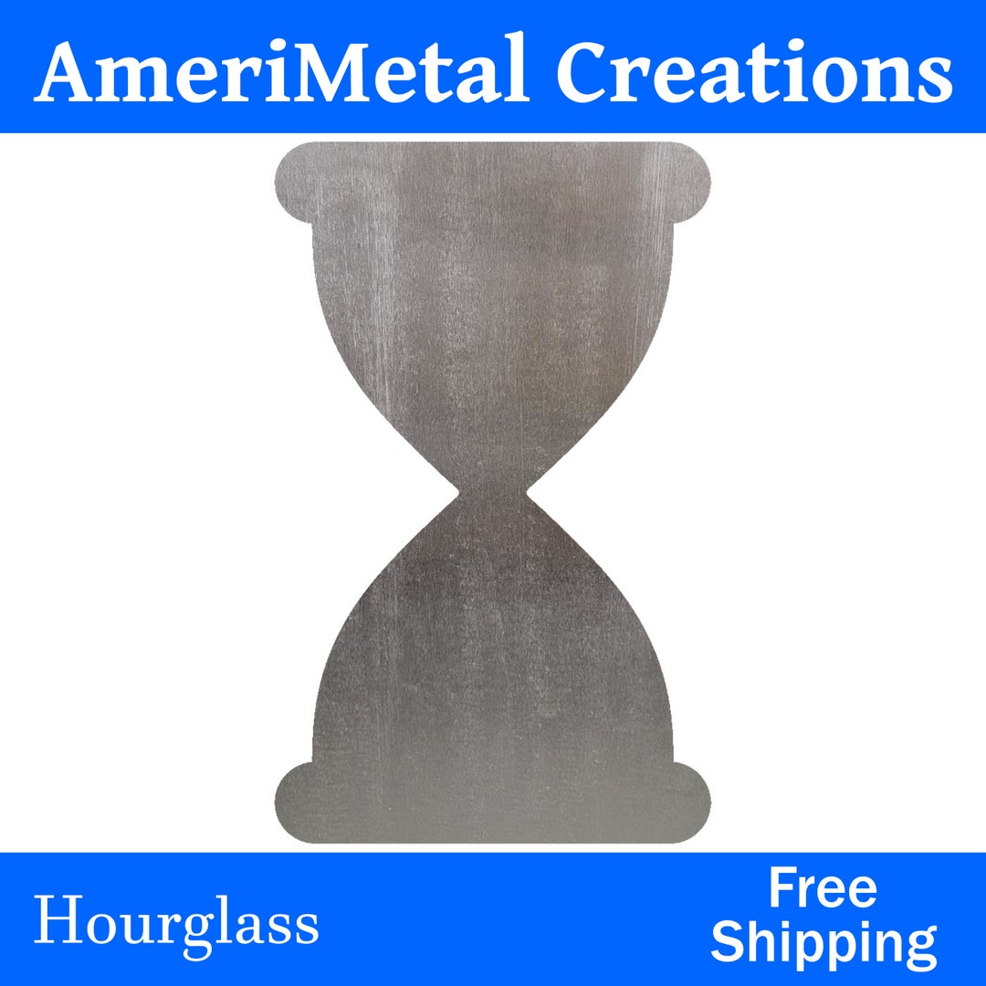 Hourglass Metal Cutout Shape, Wall Art Decoration for Home, Farmhouse ...